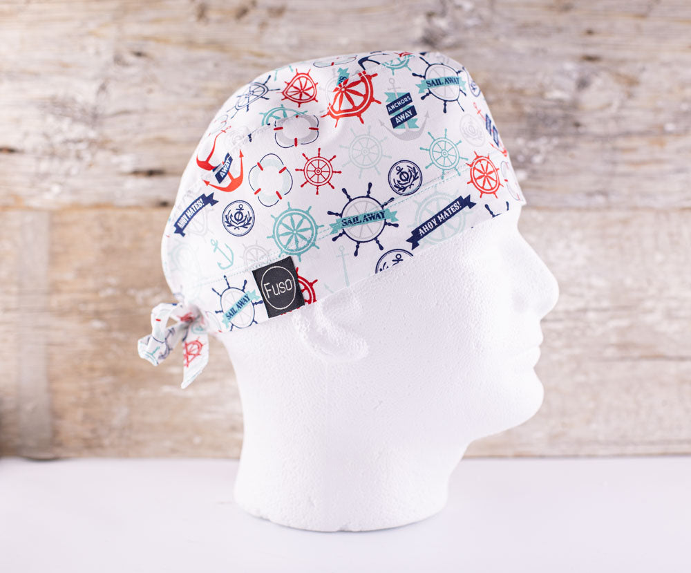 Fuso chapeaux chirurgicaux - Chapeau: Oui capitaine! fond blanc – Fuso ...